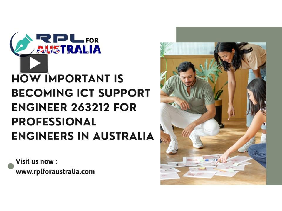 PPT – How Important is Becoming ICT Support Engineer 263212 for ...