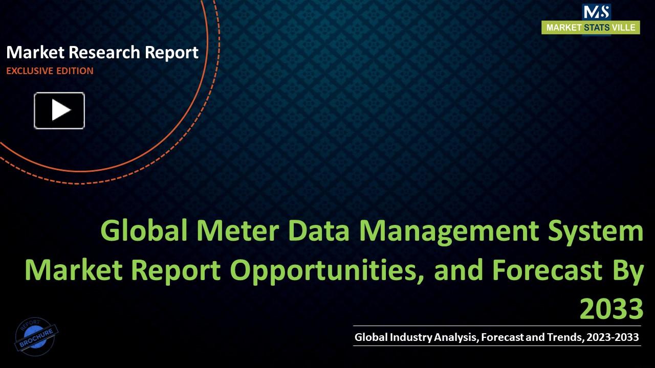 Meter Data Management System Market Report Opportunities, and Forecast ...