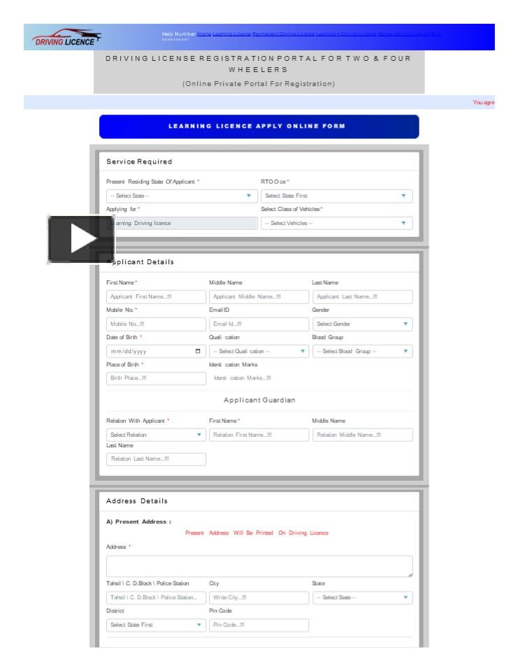 PPT – LEARNING DRIVING LICENCE ONLINE APPLY PowerPoint presentation ...