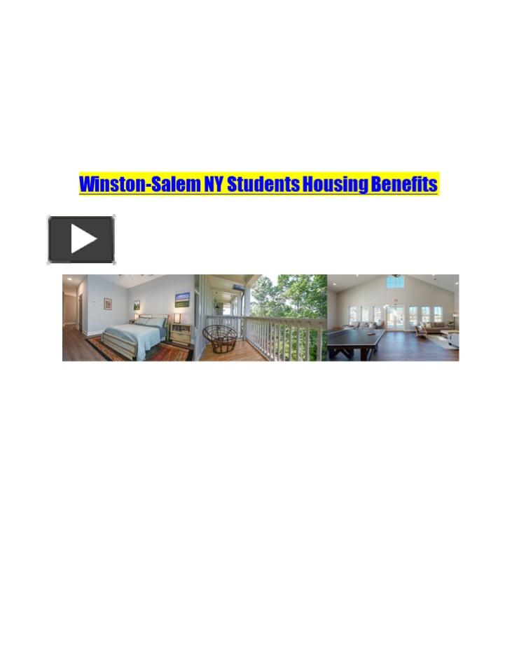 PPT – Winston-Salem, NC Student Housing Benefits PowerPoint ...