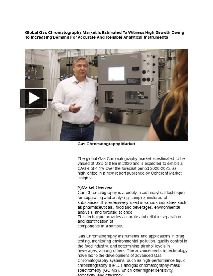 PPT – Gas Chromatography Market PowerPoint presentation | free to ...