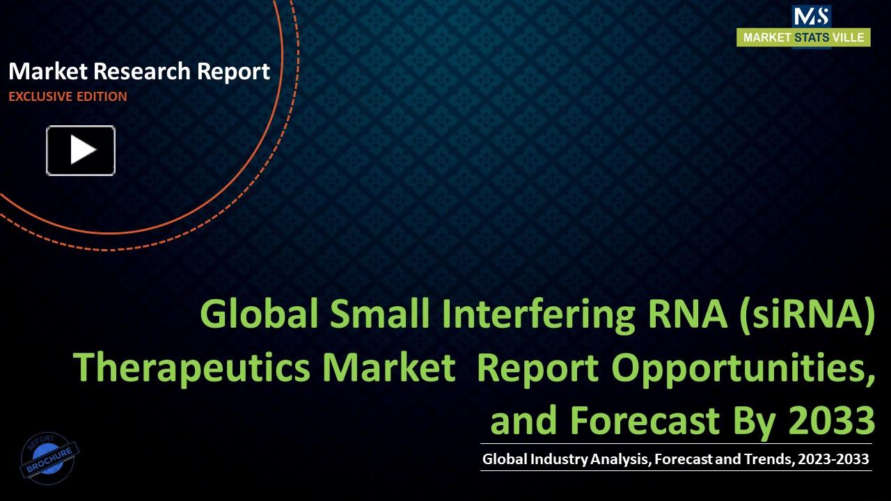 Small Interfering RNA (siRNA) Therapeutics Market Report Opportunities ...