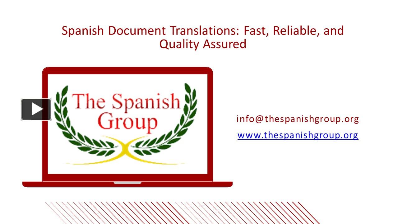Spanish Document Translations: Fast, Reliable, and Quality Assured ...