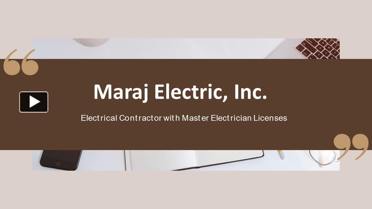 PPT – Maraj Electric, Inc. - Commercial and Retail Electricians ...