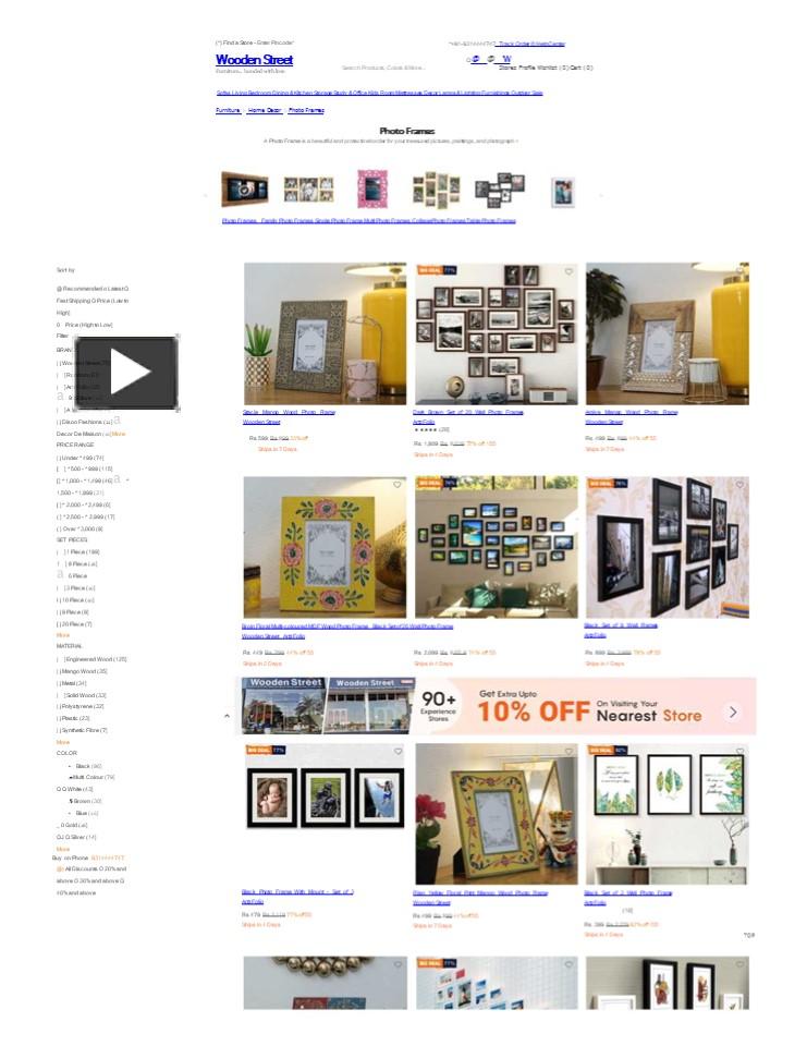 PPT – Stylish Photo Frame Designs at Wooden Street PowerPoint ...