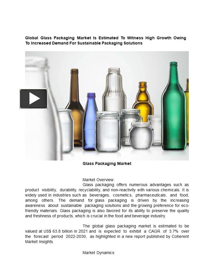 PPT – Glass Packaging Market PowerPoint presentation | free to download ...
