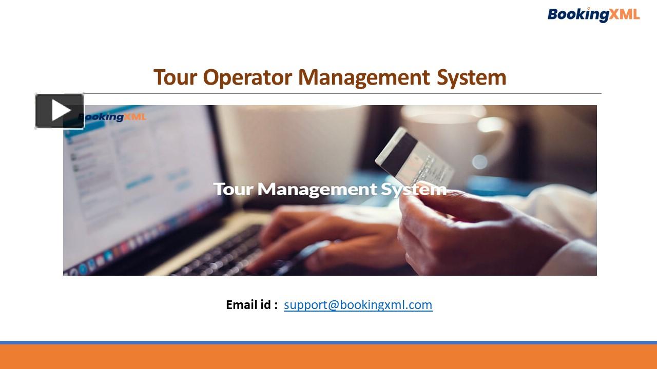 Tour Operator Management System presentation | free to download
