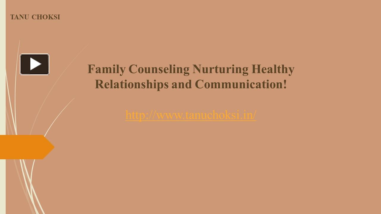 Family Counseling Nurturing Healthy Relationships and Communication ...