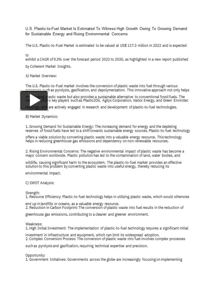 PPT – U.S. Plastic-to-Fuel Market (1) PowerPoint presentation | free to ...