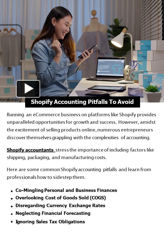 PPT – Shopify Accounting Pitfalls To Avoid PowerPoint presentation ...