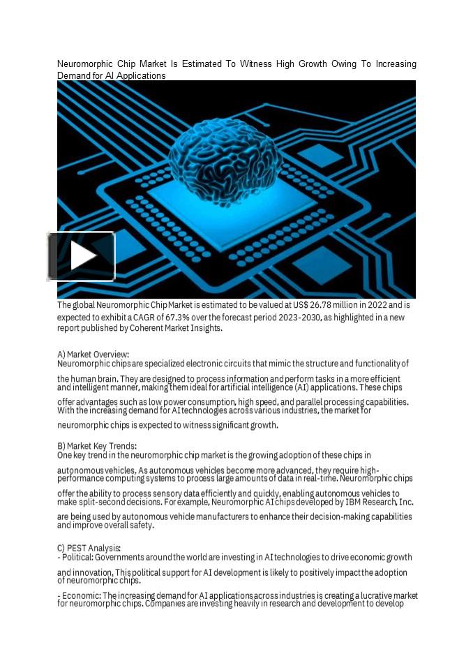 PPT – Neuromorphic Chip Market Is Estimated To Witness High Growth ...