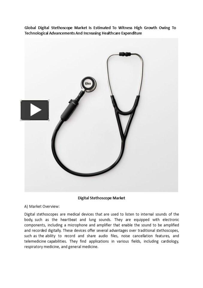 Digital Stethoscope Market presentation | free to download