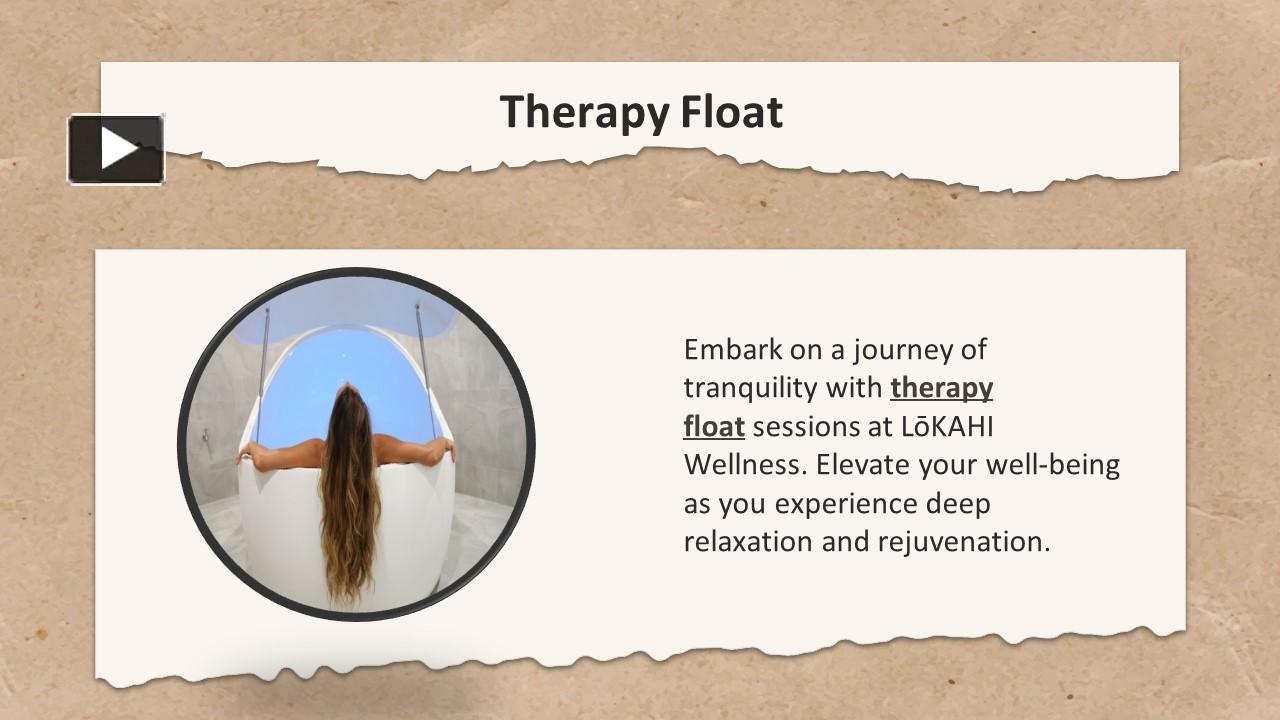 Therapy Float presentation | free to download