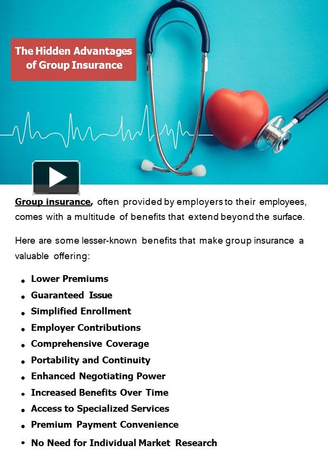 PPT – The Hidden Advantages of Group Insurance PowerPoint presentation ...
