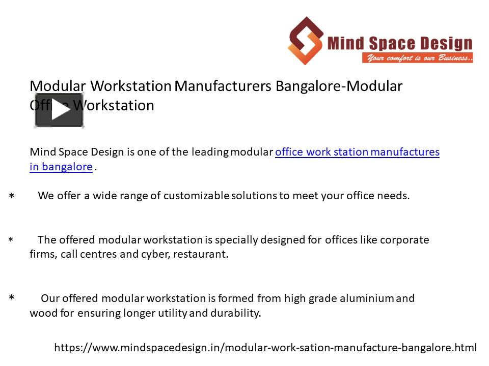 PPT – Modular Workstation Manufacturers Bangalore-Modular Office ...