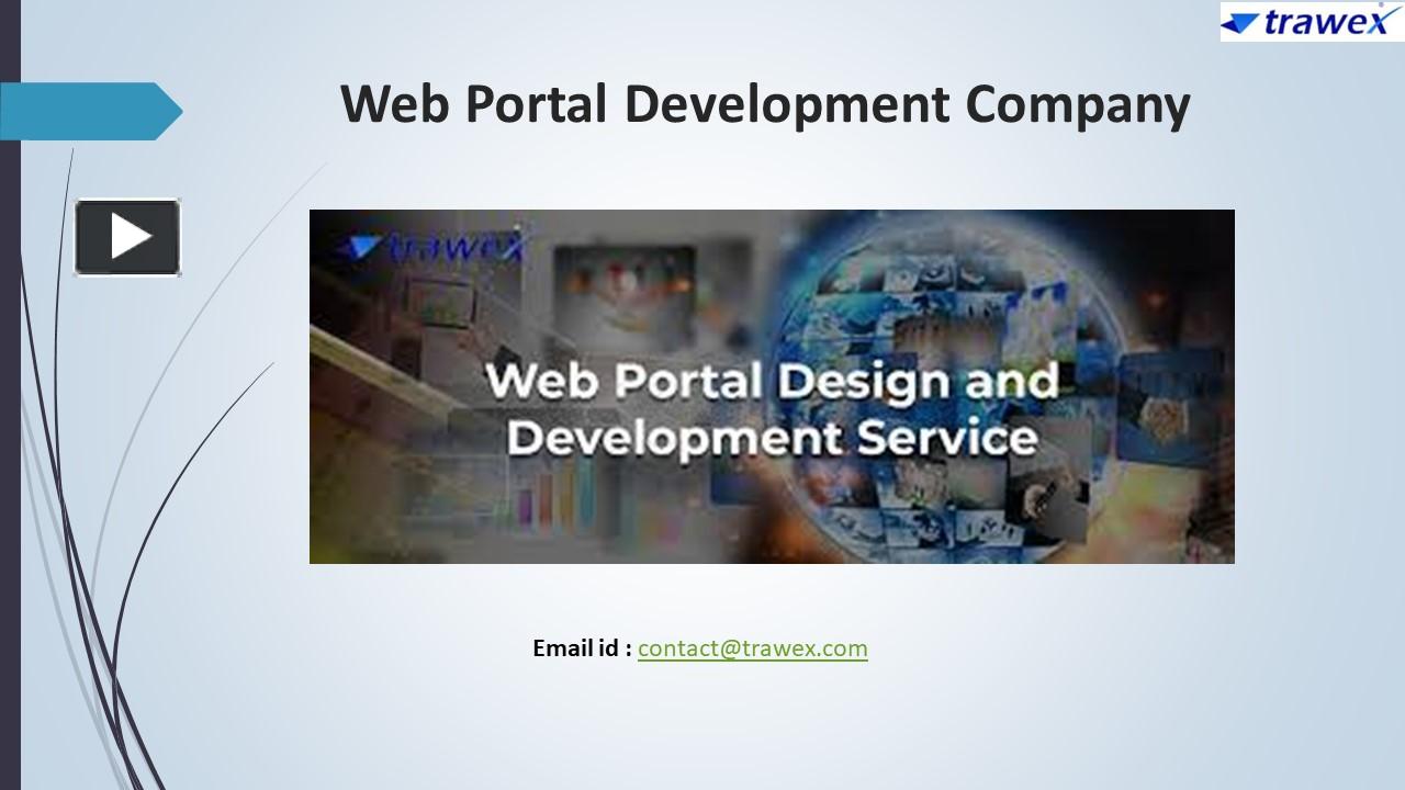 Web Portal Development Company presentation | free to download
