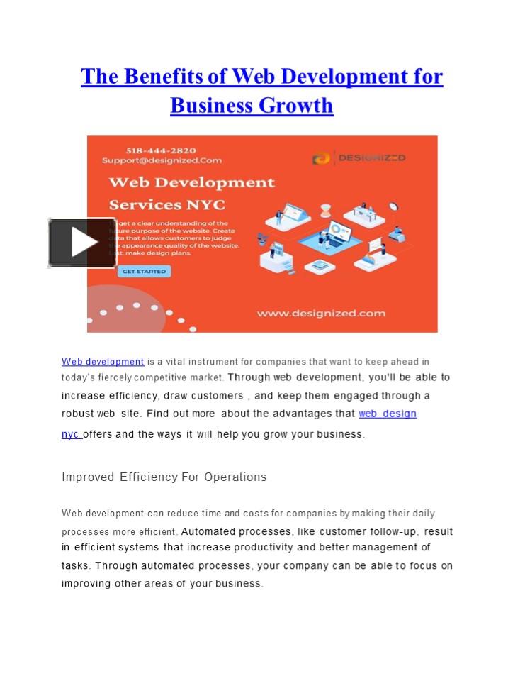 PPT – The Benefits of Web Development for Business Growth PowerPoint ...