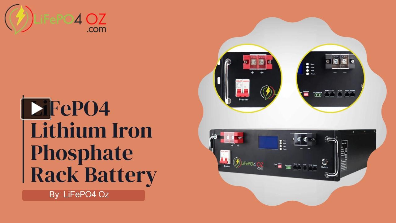 LiFePO4 Lithium Iron Phosphate Rack Battery presentation | free to download