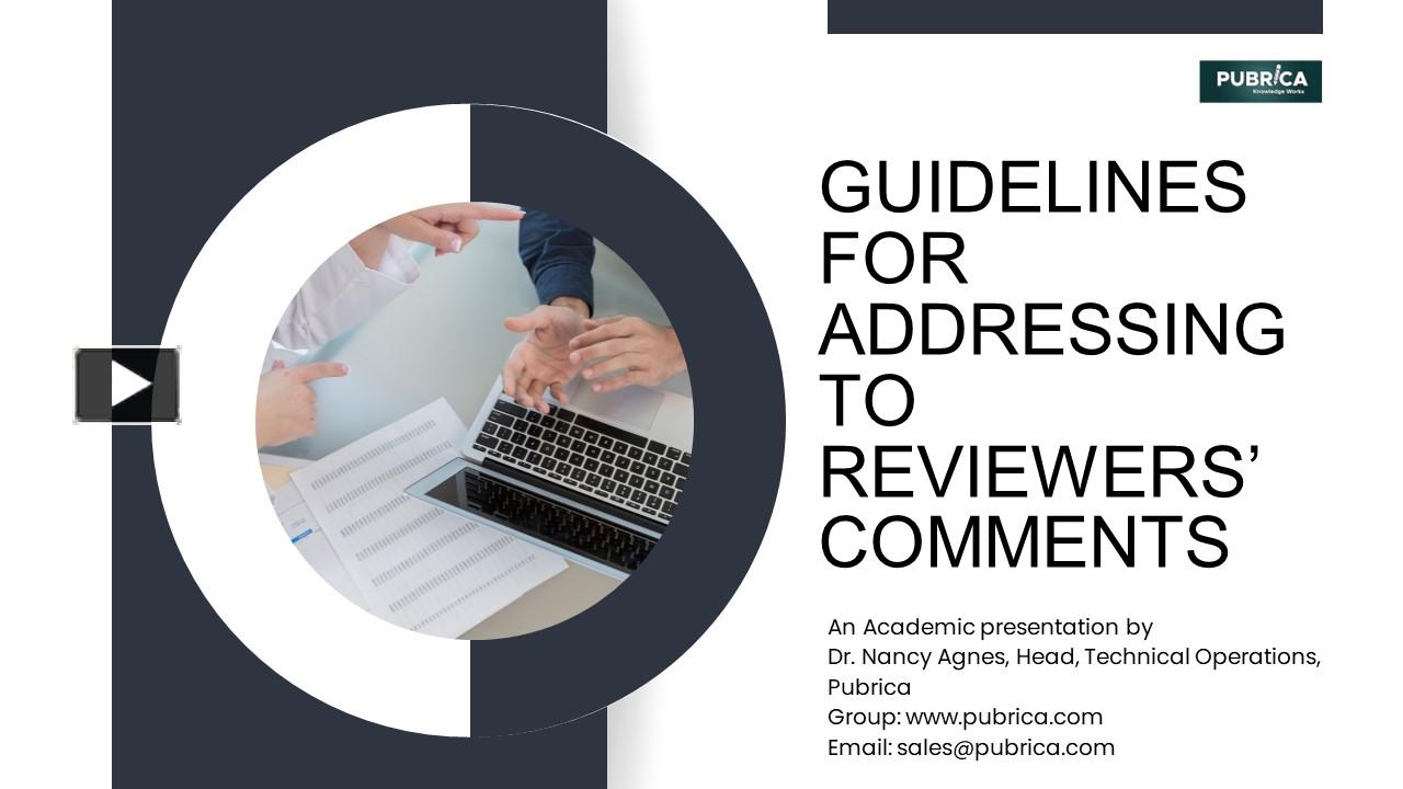 PPT – Manuscript review guidelines | Manuscript peer reviewer | Address ...
