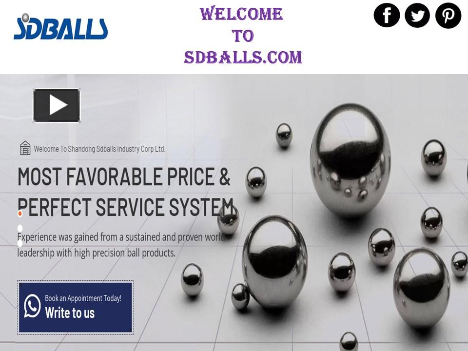 PPT – Get the best Chrome Steel Ball at SDBALLS PowerPoint presentation ...