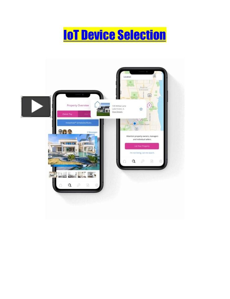 IoT Device Selection presentation | free to download