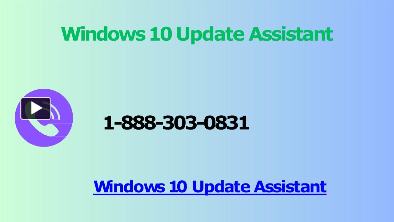 Windows 10 Update Assistant presentation | free to download