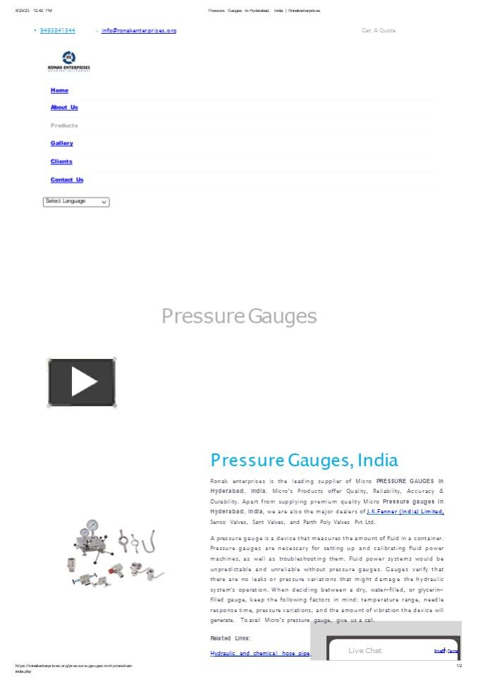 PPT – Pressure Gauges In Hyderabad, India PowerPoint presentation ...