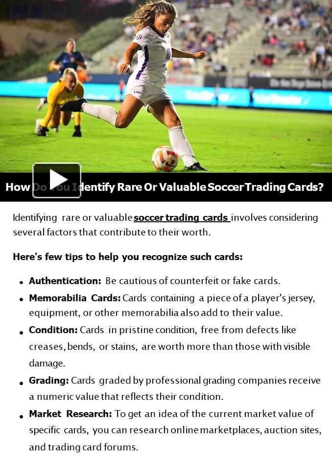 PPT – How do you identify rare or valuable soccer trading cards ...
