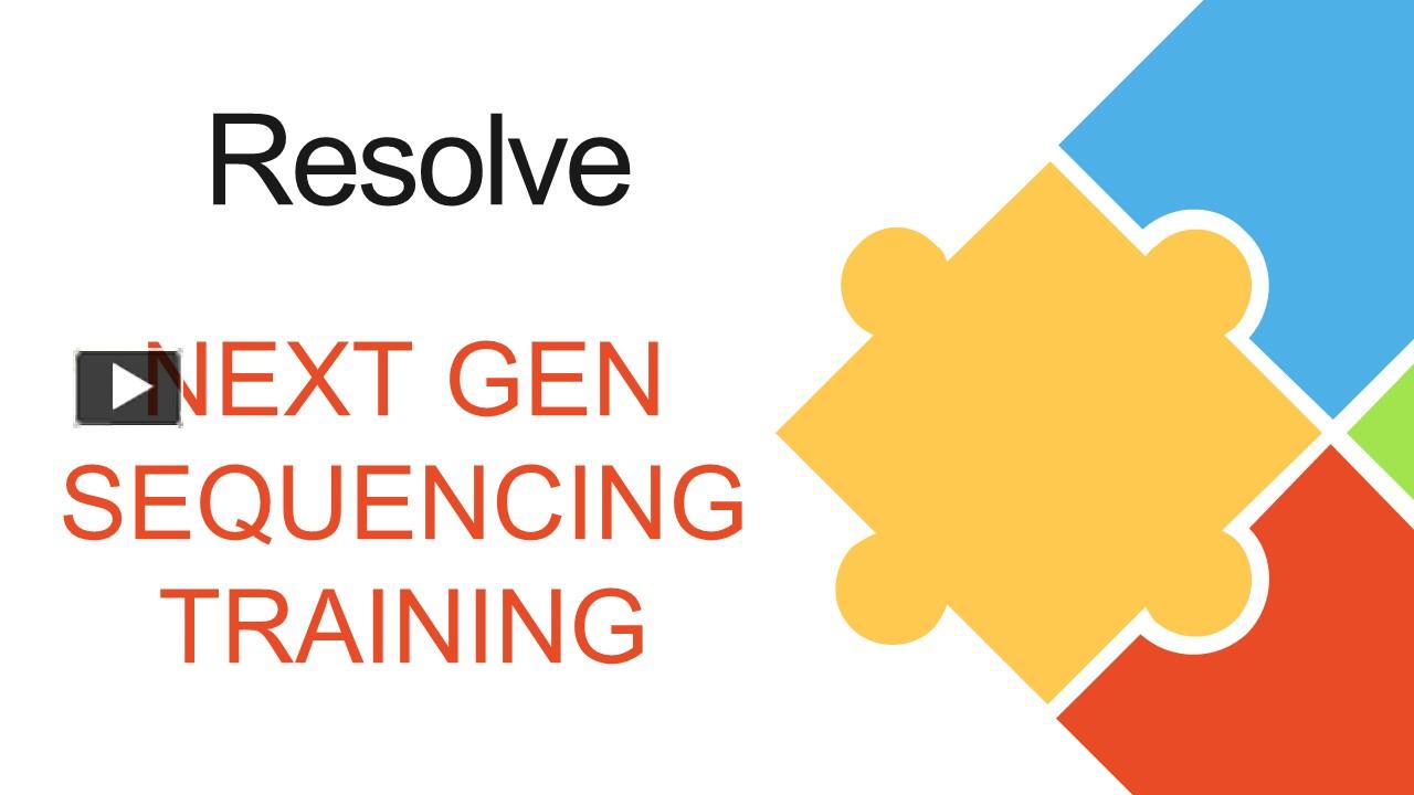Next gen sequencing training presentation | free to download