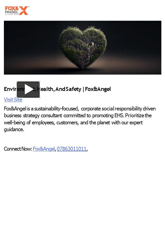PPT – Environment, Health, And Safety | Fox&Angel PowerPoint ...