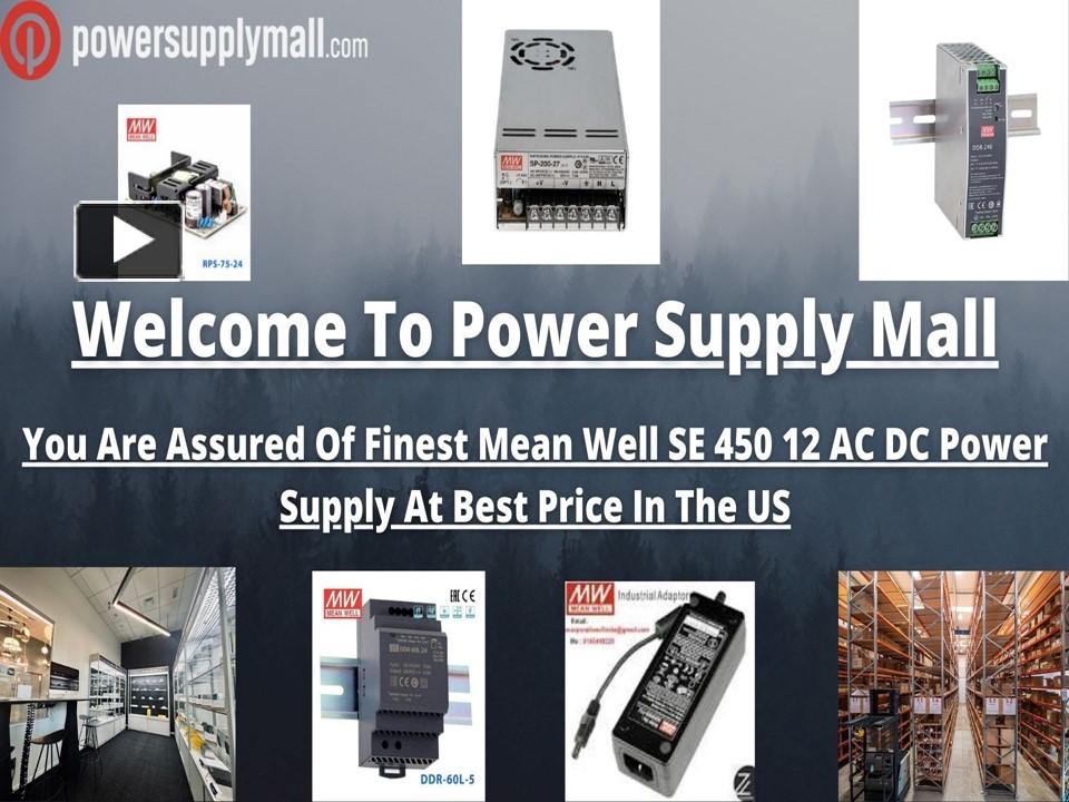PPT – Power Supply Mall: Leading Provider Of Best Mean Well SE 450 12 ...
