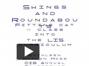 PPT – Swings and Roundabouts PowerPoint presentation | free to download ...