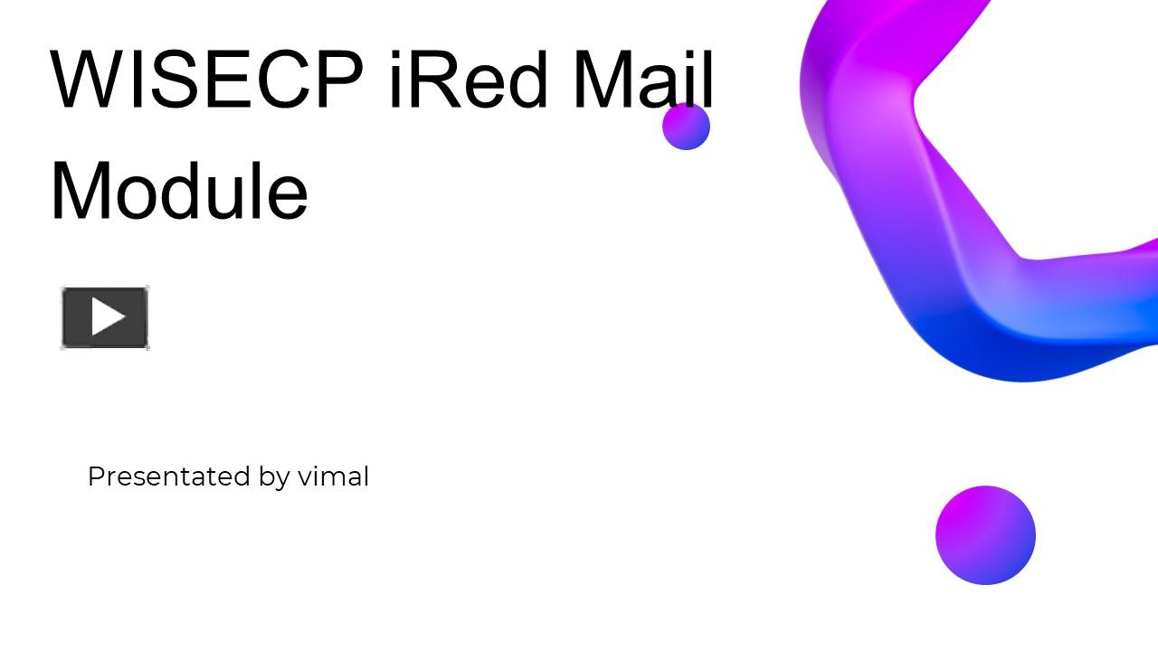 PPT – iRed Mail Module PowerPoint presentation | free to download - id ...