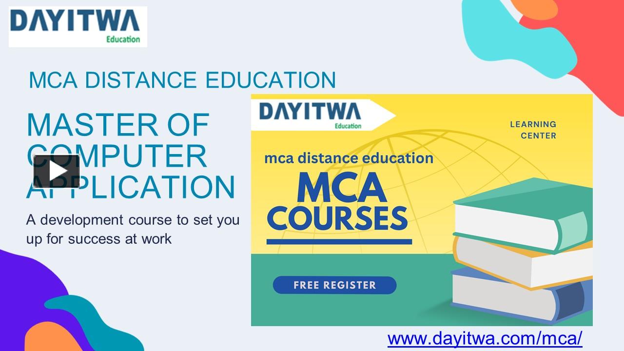 PPT – mca distance education PowerPoint presentation | free to download ...