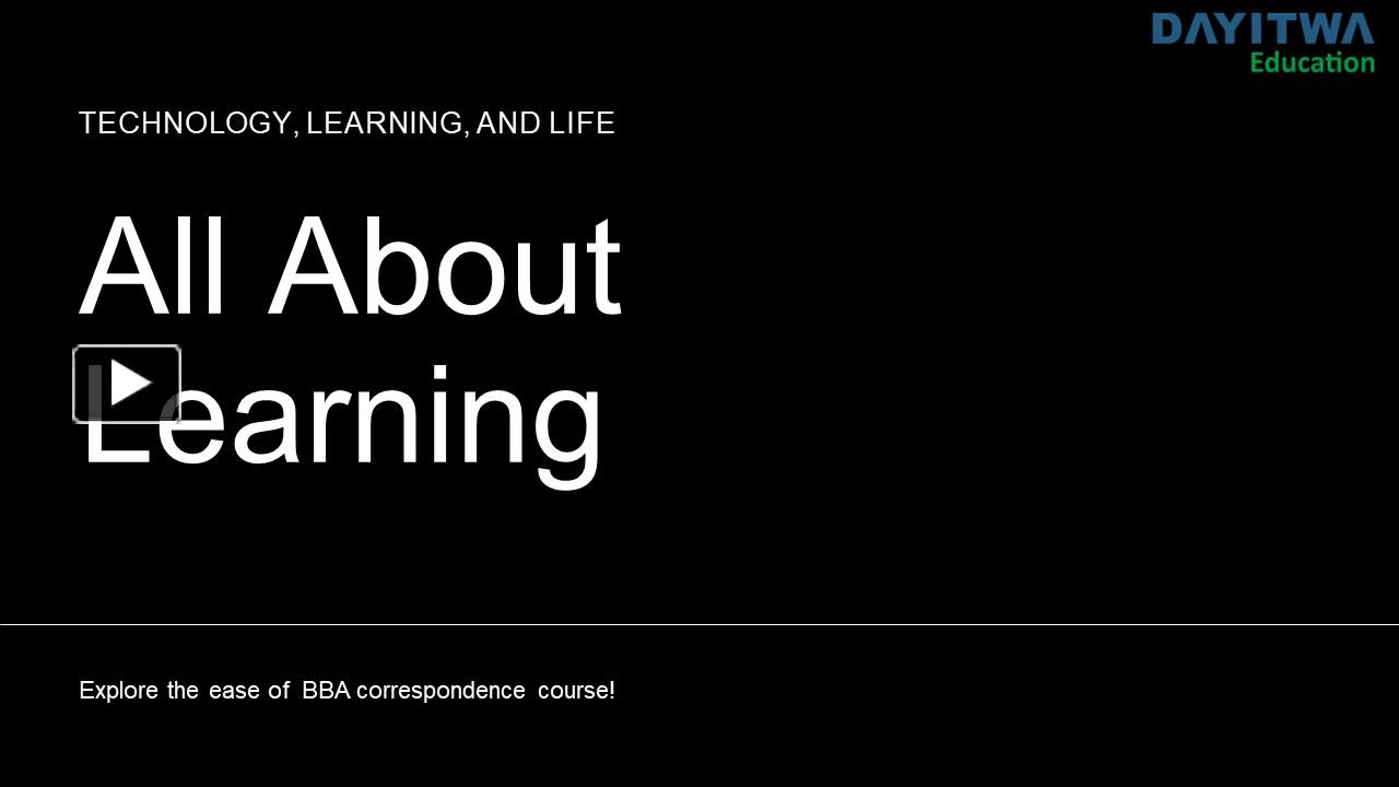 PPT – Bba correspondence course PowerPoint presentation | free to ...