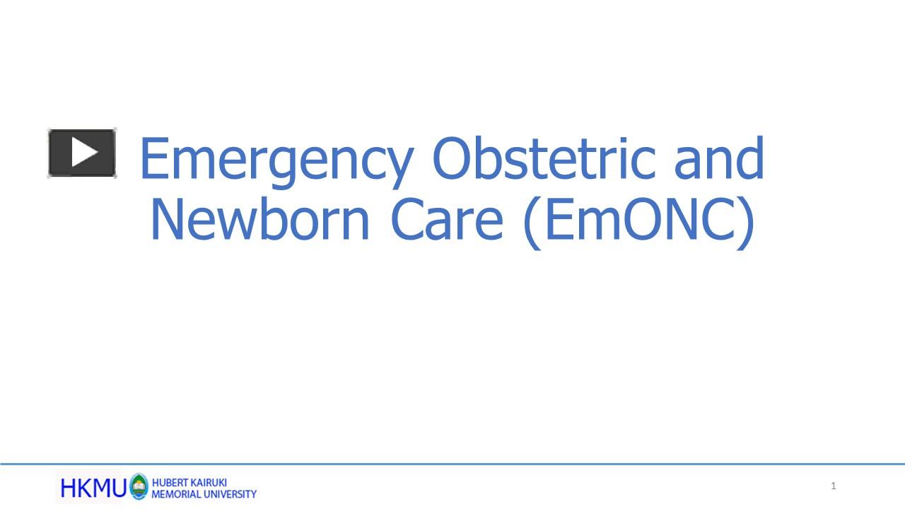 EMONC presentation | free to download