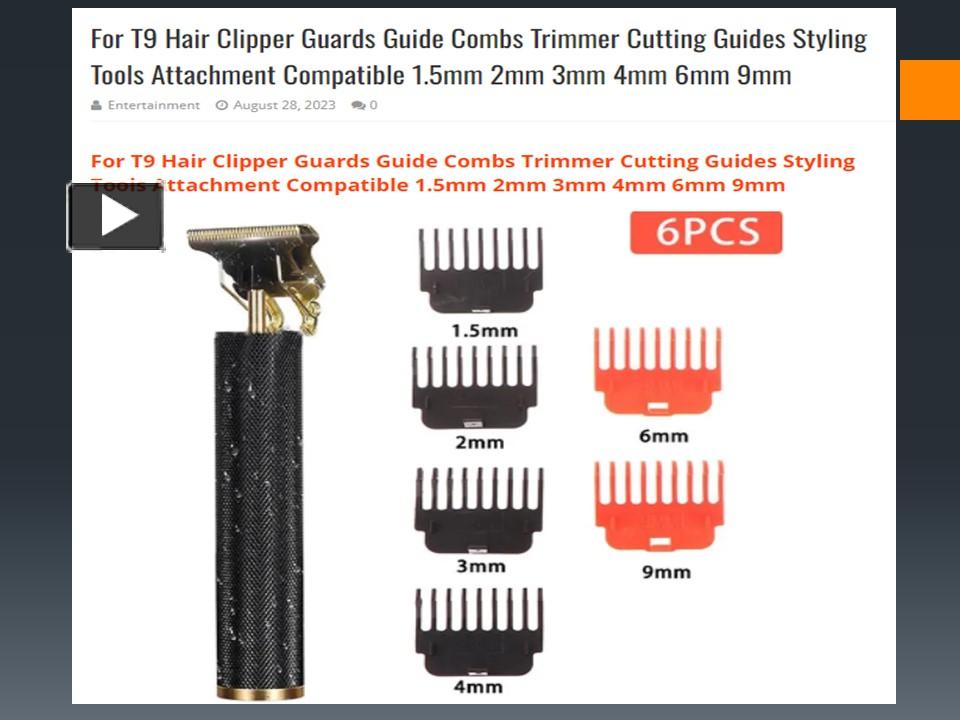 For T9 Hair Clipper Guards Guide Combs Trimmer Cutting Guides Styling ...