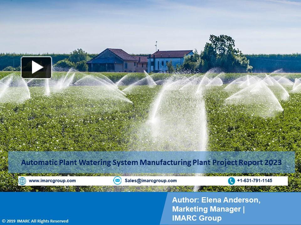 PPT – Automatic Plant Watering System Manufacturing Plant Cost PPT ...
