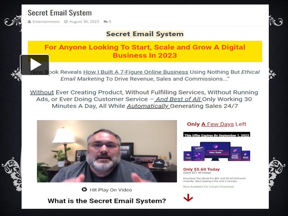 PPT – Secret Email System PowerPoint presentation | free to download ...