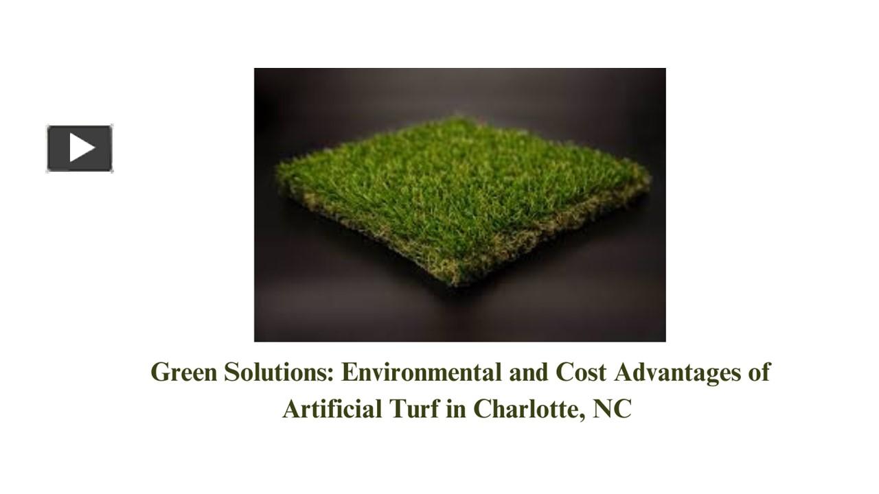 PPT – Green Solutions: Environmental and Cost Advantages of Artificial ...