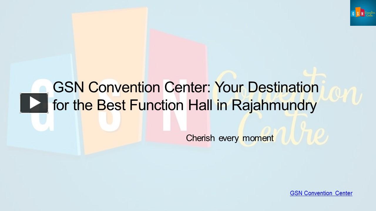 PPT – Best function hall in Rajahmundry PowerPoint presentation | free ...