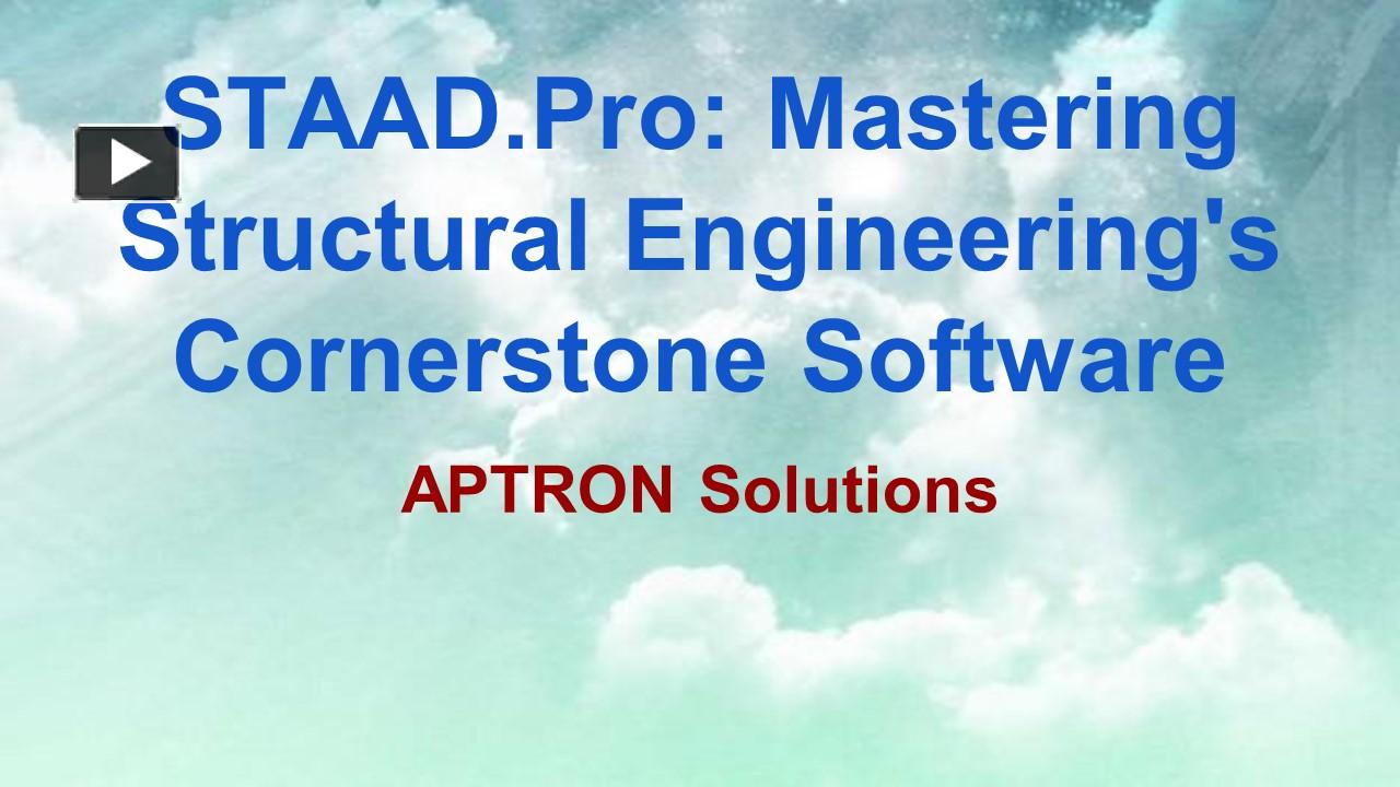 PPT – STAAD. Pro Training in Noida PowerPoint presentation | free to ...