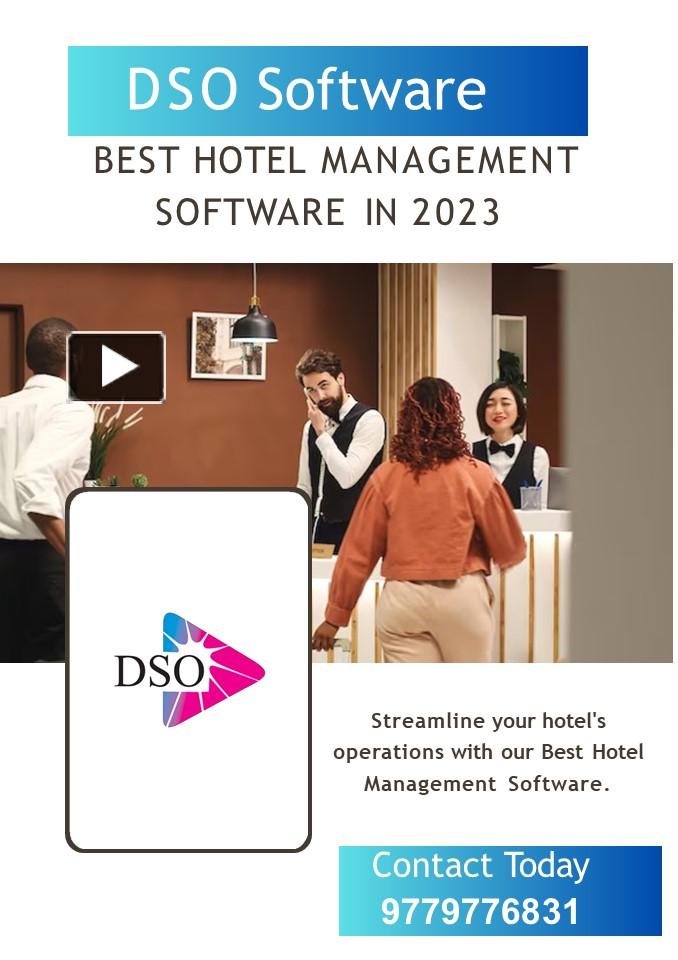 PPT – Best Hotel Management Software | DSO Software PowerPoint ...