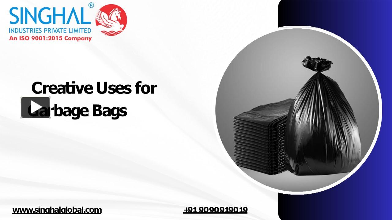 PPT – Creative Uses for Garbage Bags PowerPoint presentation | free to ...