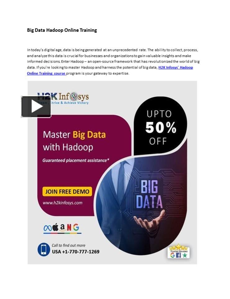 PPT – Big Data Hadoop Online Training PowerPoint presentation | free to ...