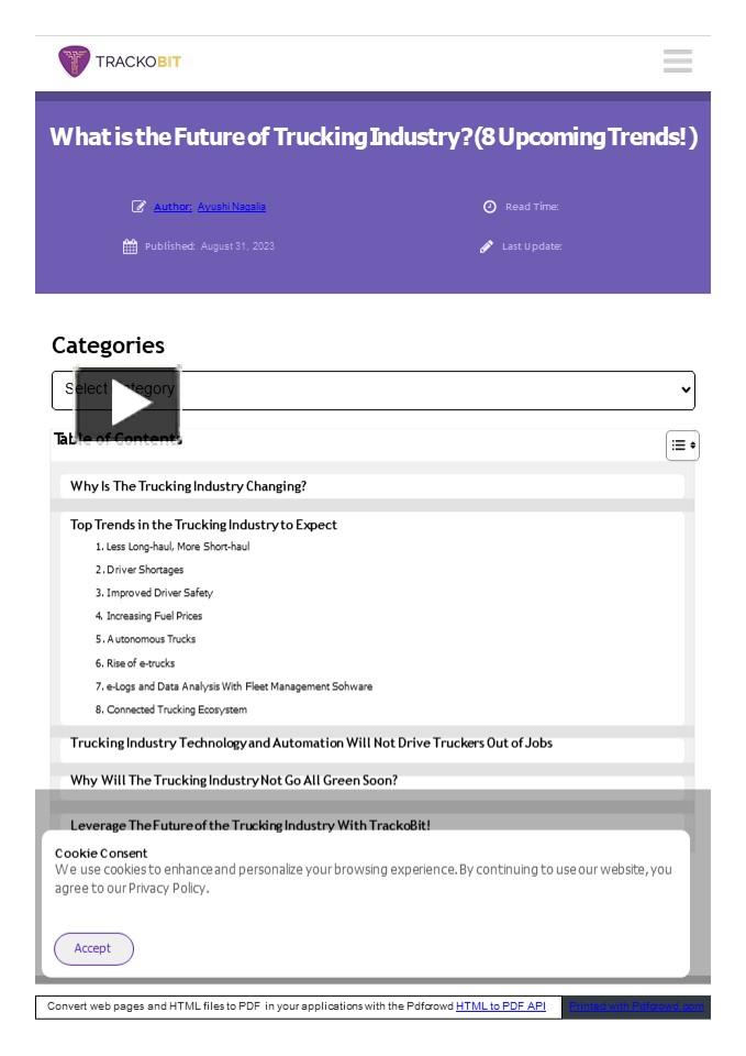 PPT – What is the Future of Trucking Industry? PowerPoint presentation ...