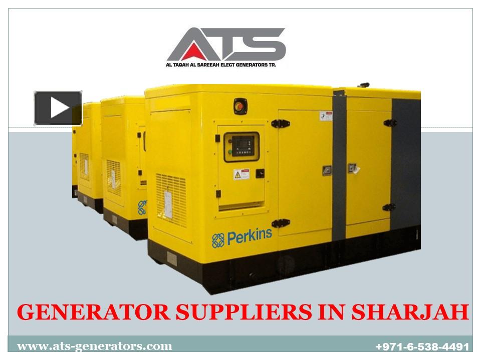 generator suppliers in sharjah presentation | free to download