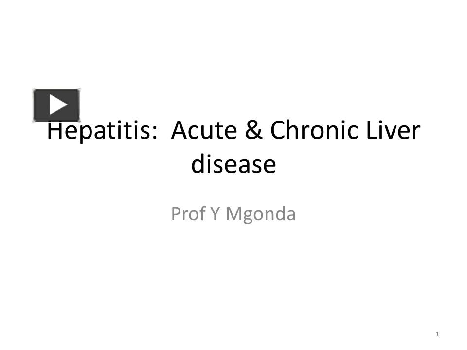 PPT – hepatitis acute chronc liver PowerPoint presentation | free to ...