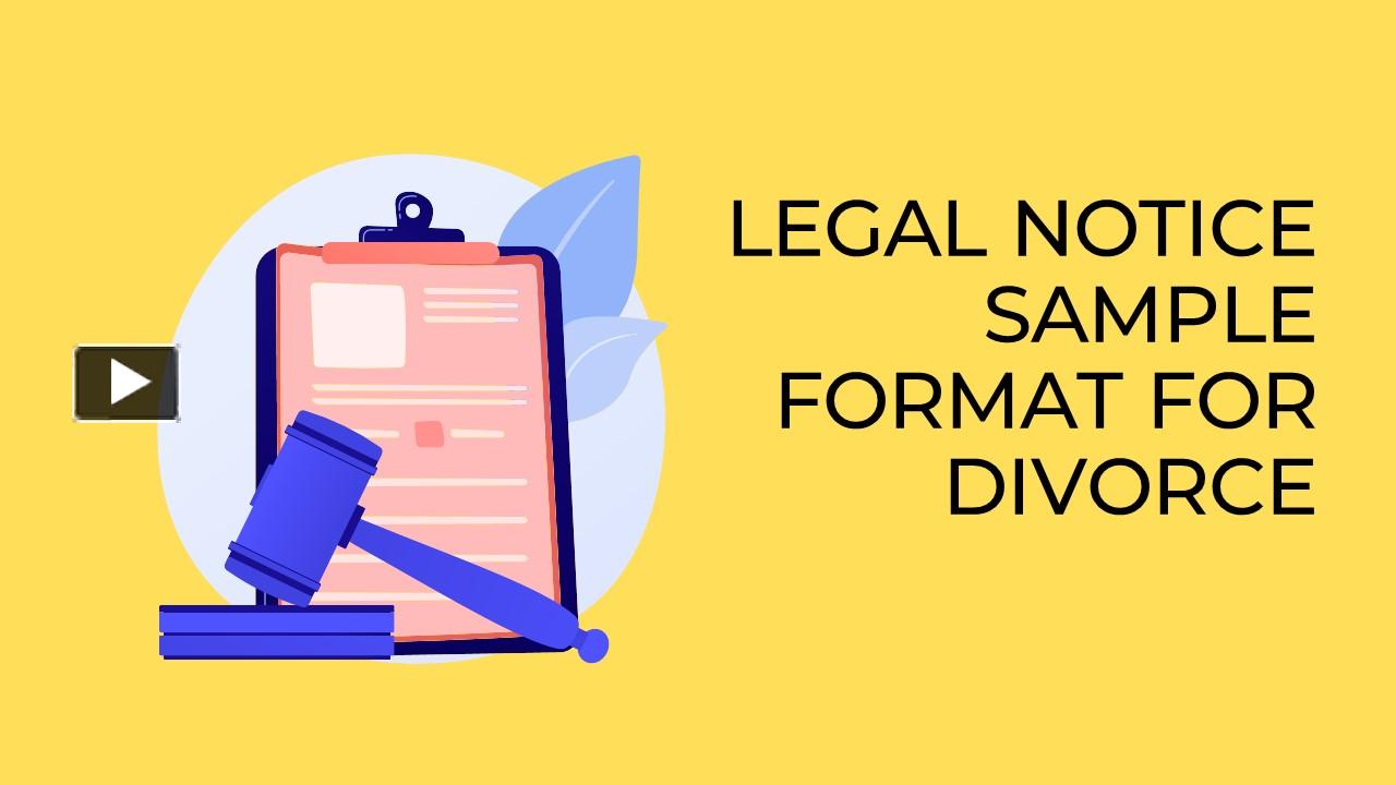 PPT – Legal Notice Sample Format For Divorce PowerPoint presentation ...