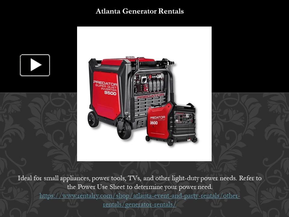 PPT – Generator Rentals PowerPoint presentation | free to download - id ...